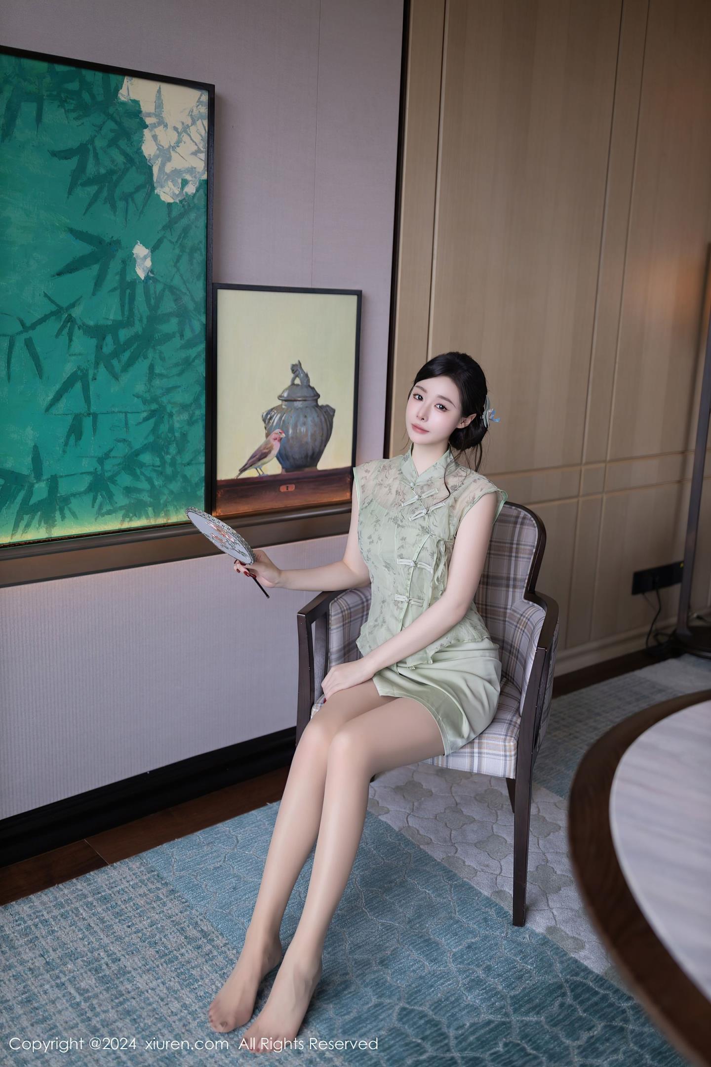 唯美动人鱼子酱Fish 湖畔野餐主题系列 - 秀人网 - 御女控图片网